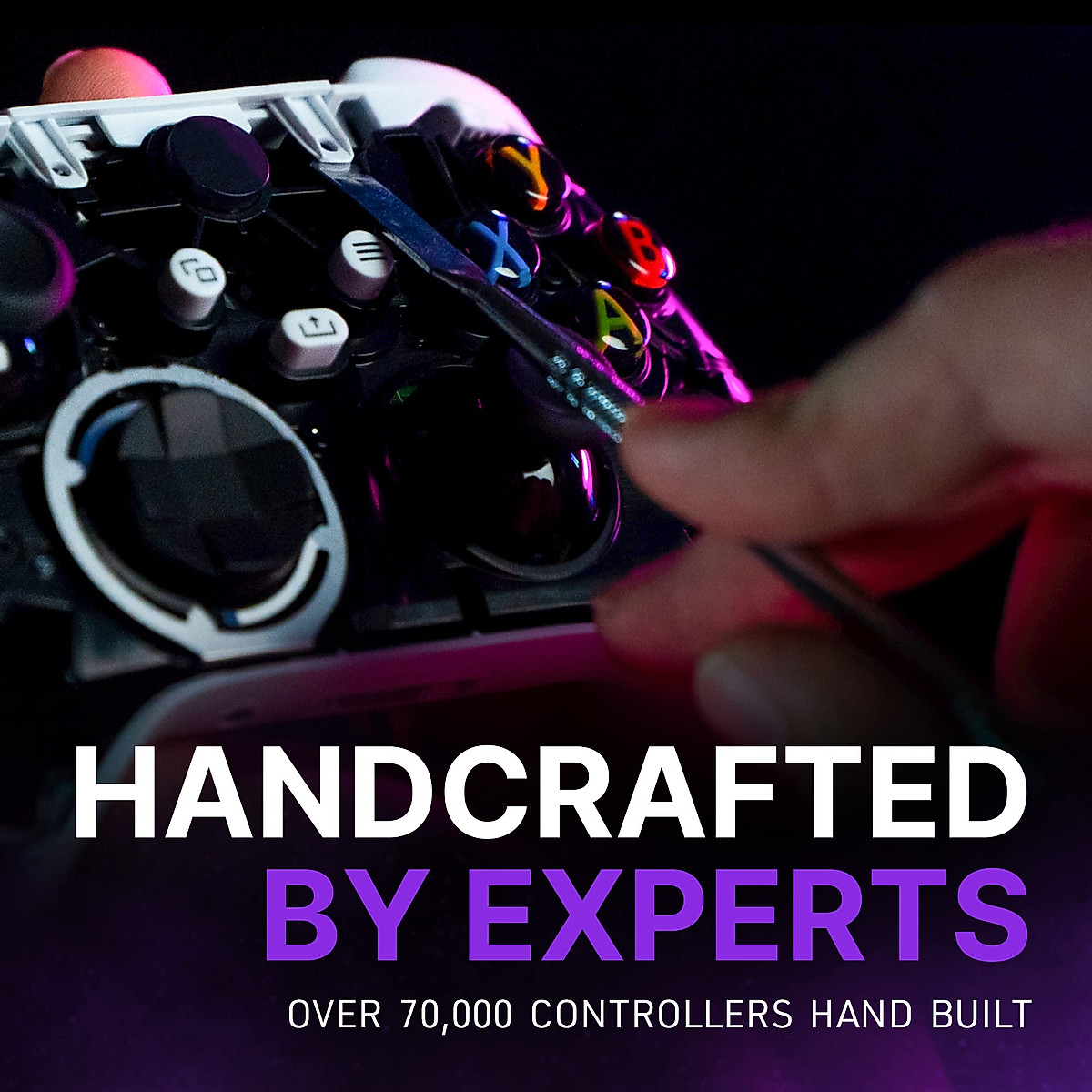 Gamenetics Custom Official Wireless Bluetooth Controller for Xbox Series X/S And Xbox One Console - Un-Modded - Video Gamepad Remote (Soft Touch Blaze Orange)