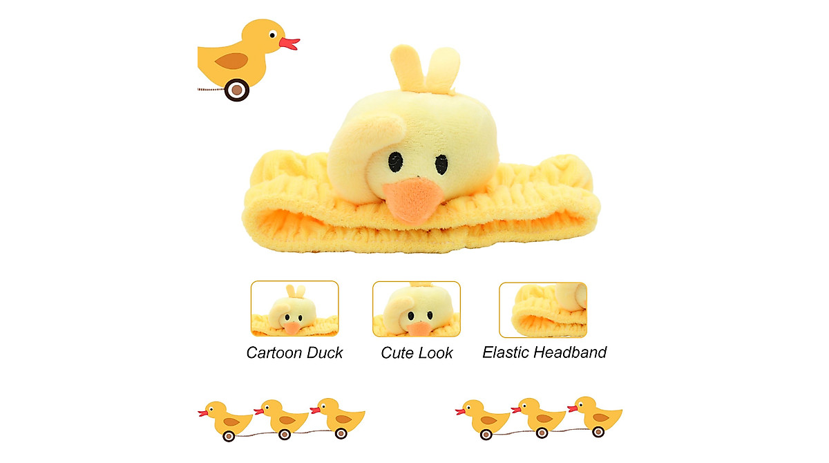 Cute Duck Headband for Makeup, Face Washing & Spa | Cualque