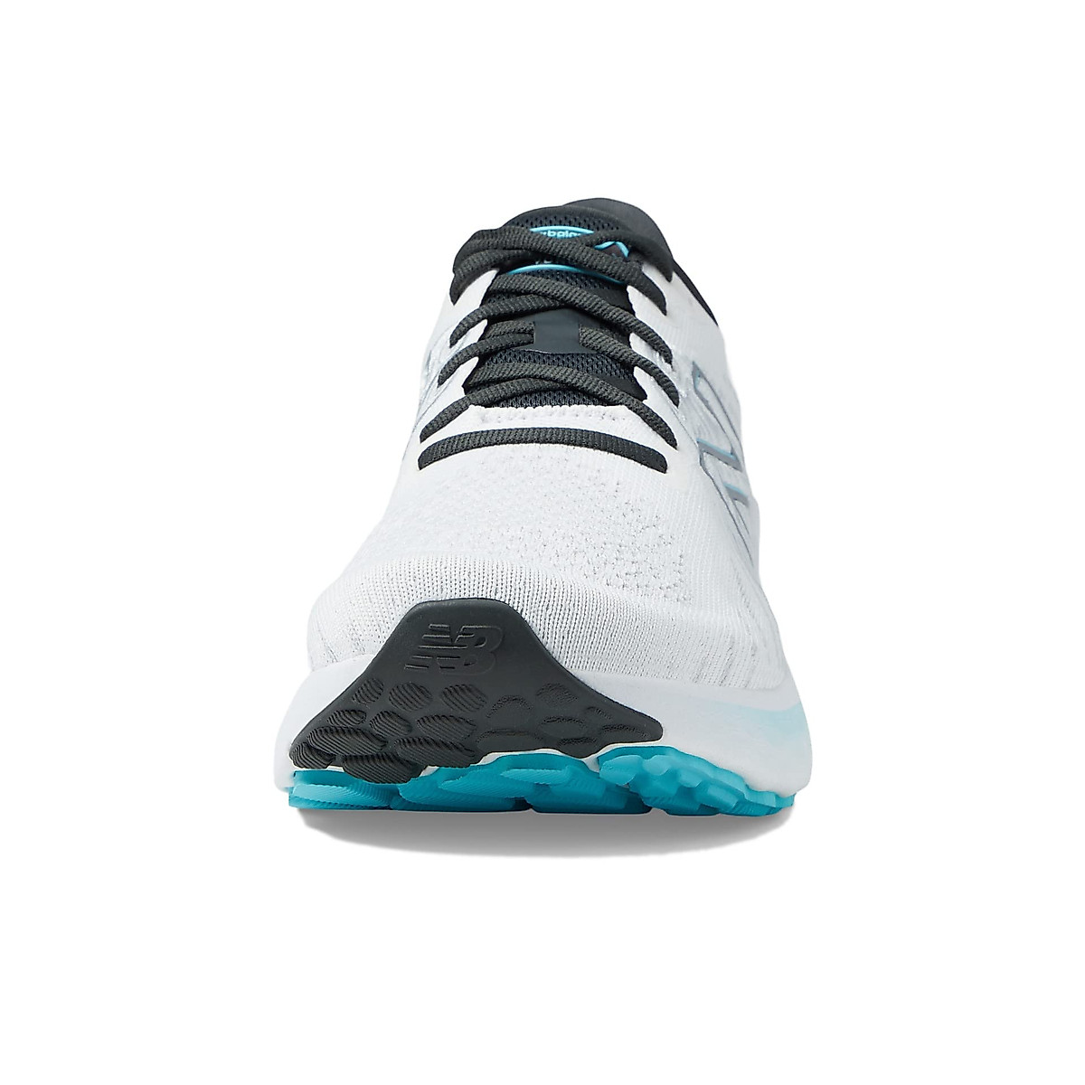 New Balance Women's Fresh Foam X Vongo V5 Running Shoe, White/Bleach Blue/Silver Metalic, 8