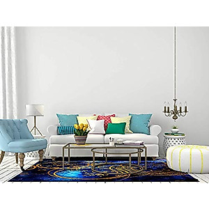 Time Lord Writing Blue Area Rugs Non-Slip Floor Mat Doormats Home Runner Rug Carpet for Bedroom Indoor Outdoor Kids Play Mat Nursery Throw Rugs Yoga Mat