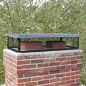 HY-GUARD HGB14268 Multi-Flue Chimney Cap, 14" x 26" x 8" Height, Galvanized Steel