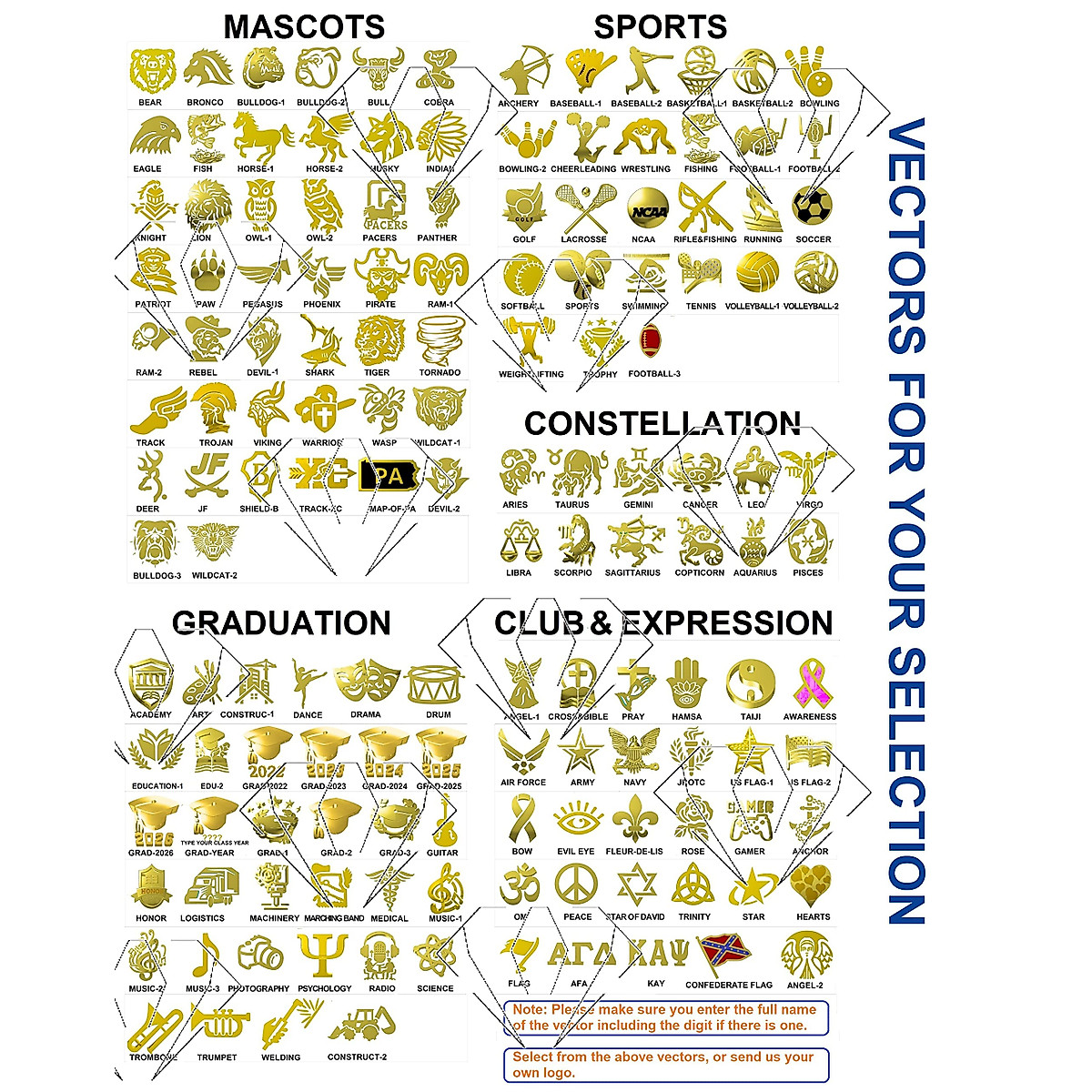 JNJ Customized class ring for ladies, sterling silver class ring for women high school or college-Square