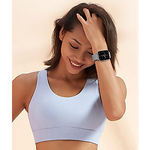 Smart Watch(Bluetooth Answer and Make Call),1.69" Sports Smartwatch for Android iOS Phones IP67 Waterproof Men Women Fitness Tracker Watches with Blood Oxygen Heart Rate Sleep Monitor (Silver+Grey)