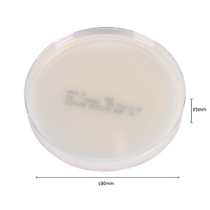 Cetrimide Select Agar, for The Cultivation and Isolation of Pseudomonas, USP, 26ml Deep Fill, 15x100mm Plate, Order by The Package of 10, by Hardy Diagnostics