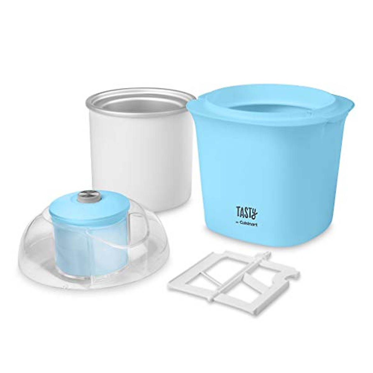 Tasty by Cuisinart ICM100TBL Ice Cream Maker, 8.71"(L) x 8.71"(W) x 10.49"(H), Blue