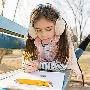 Sikao Pencils #2 Wood Pencils Bulk for Classroom, Wooden Pencils, Number 2 Pencils, No 2 Pencils with Erasers, Yellow HB Pencil for Kids Sketching Drawing School Teacher Supplies (Pack of 100)