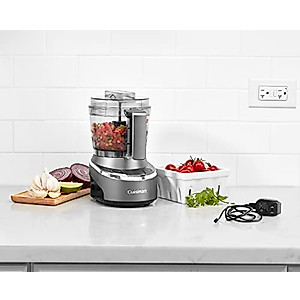 Mini Food Processor & Chopper by Cuisinart, Small Stand Mixer for Vegetables, Meats & More, 4 Cup, Electric, Black, RMC-100 7.4 x 6.85 x 9.42 inches