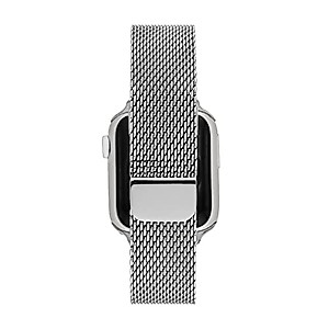 Michael Kors Women's Stainless Steel Mesh Band for Apple Watch®, 38/40/41mm and 42/44/45mm (Model: MKS8054)