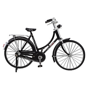 SEWACC Bike Model Alloy Bicycle Ornament Mini Bike Decoration Retro Style Finger Bike Sculpture Miniature Bike for Home Office Decor