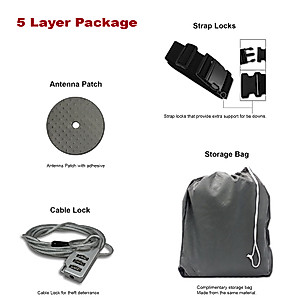 5 Layer Semi Custom Fit Truck Full Car Cover for Ford Ranger 2019-2024 SuperCrew Pickup 5.0 Feet Bed, All Weather Protection Breathable Dust Scratch, Dust, Snow Shield