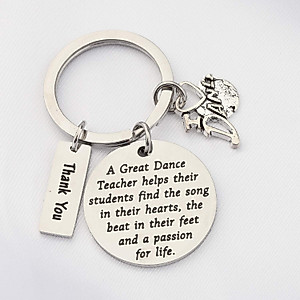 Dance Teacher Gifts Keychain Dance Instructors Gifts Dance Jewelry Gifts Thank You Dance Coach Gifts Love To Dance Charm (keychain)