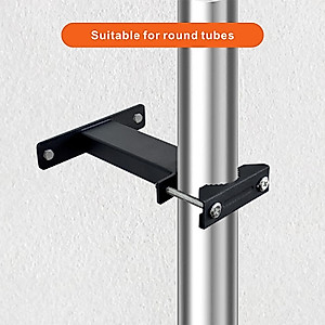 KSWLOR Patio Umbrella Holder Stand, Heavy-Duty Umbrella Clamp,Outdoor Umbrella Base Umbrella Clamp Mount Bracket for Deck Balcony Bench Courtyard Outdoor Railing Antenna Mast Clamp (Fit MAX OD 2 inch)