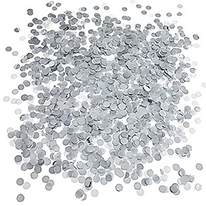 20 Pack Silver Foil Confetti Party Shakers for Wedding Reception, Engagement, Bulk Set (White, 1.5 x 4.3 In)