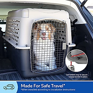 Petmate Vari Dog Kennel 36", Taupe & Black, Portable Dog Crate for Pets 50-70lbs