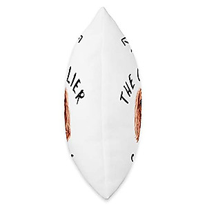 CAVALIER KING CHARLES SPANIEL Funny Dog Owner Gift Move Over The Cavalier Sits Here Funny Dog Throw Pillow, 16x16, Multicolor