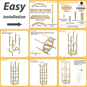 Viyuse Stuffed Animal Zoo Storage Extra Large Wooden Stuffed Animal Holder Soft Toy Organizer Nursery Zoo Cage Plush Stuffed Toy Cage Kids Playroom Bedroom Decor Display Corner Roundness