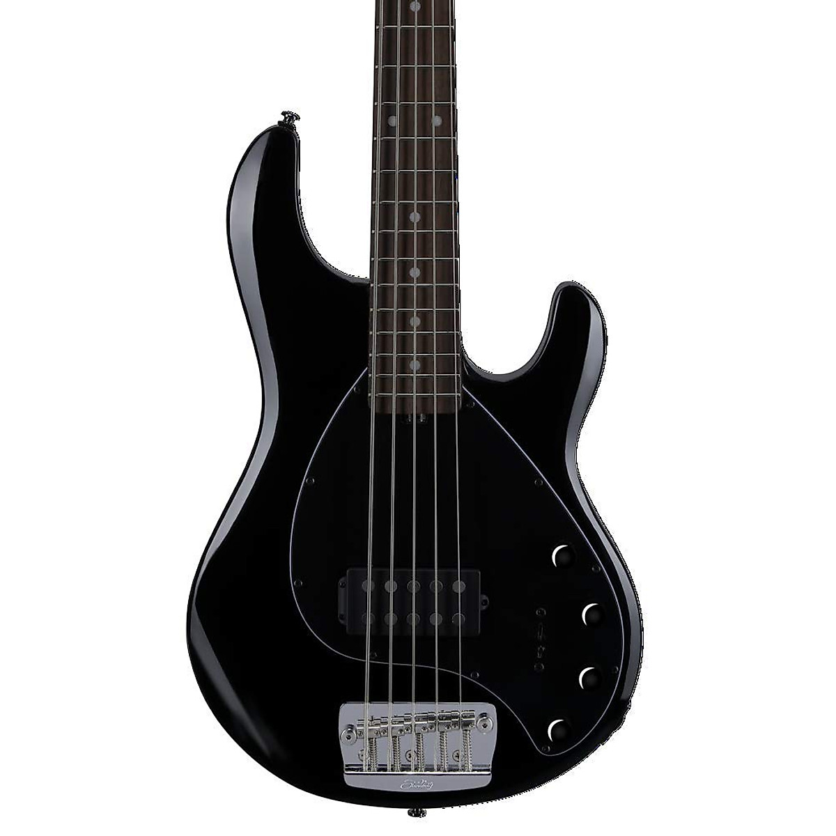 Sterling By MusicMan 5 String Bass Guitar, Right, Black (RAY35-BK-R2)