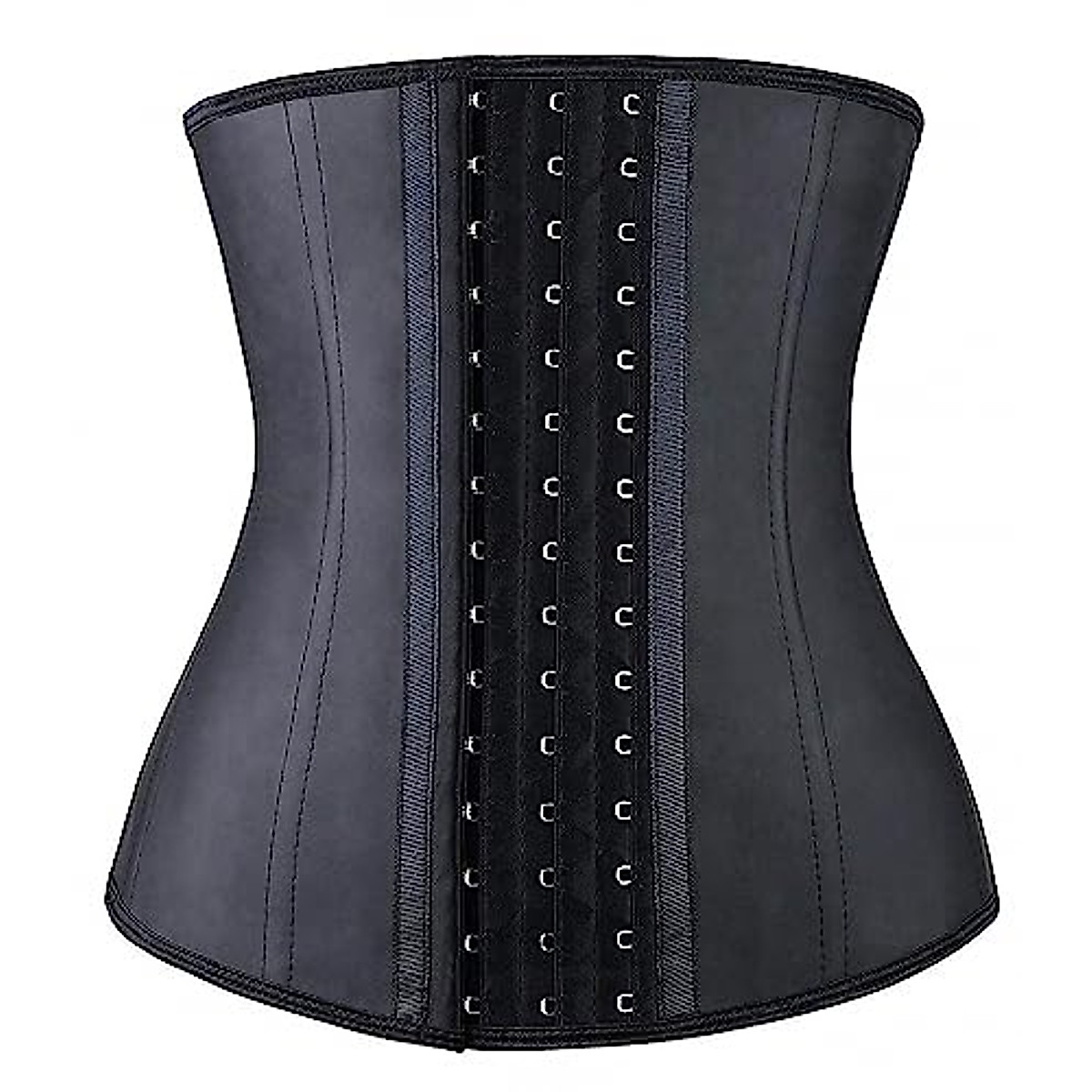 YIANNA Waist Trainer for Women Tummy Control Latex Underbust Waist Cincher Corset Sport Girdle Hourglass Body Shaper,(Black, S)