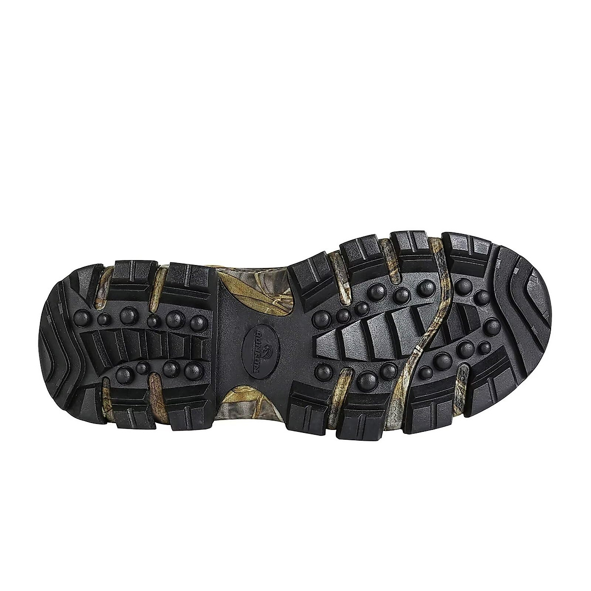 R RUNFUN Men's Waterproof Hunting Boots Camo Hiking Boot Insulated Military Tactical Work Boot, 10" Breathable Non-slip Outdoor Boot, 600g Insulation(RF013-10W, Size11)