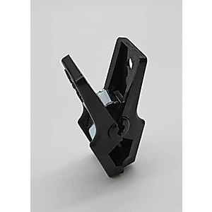 NAHANCO HC101 2" Plastic Hercules Clips, Black (Pack of 100)