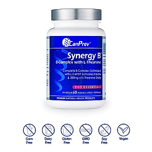 CanPrev Synergy B-Complex with L-Theanine Vegi Capsules, 60 Count