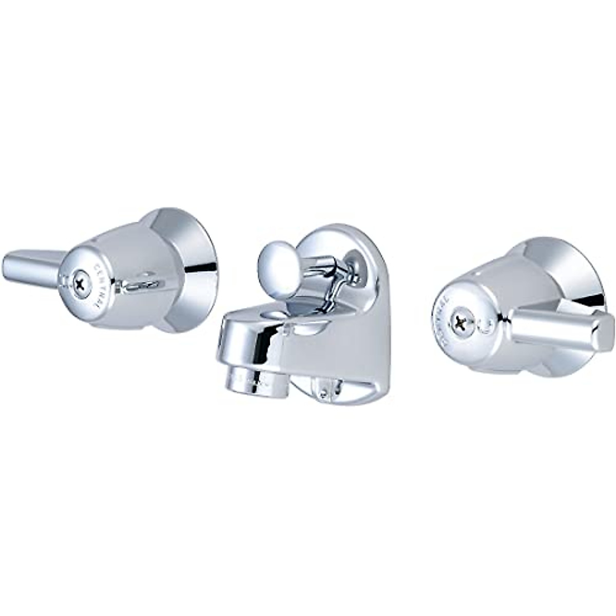 Central Brass 1177-DA Two Handle Shelf Back Bathroom Faucet in Chrome