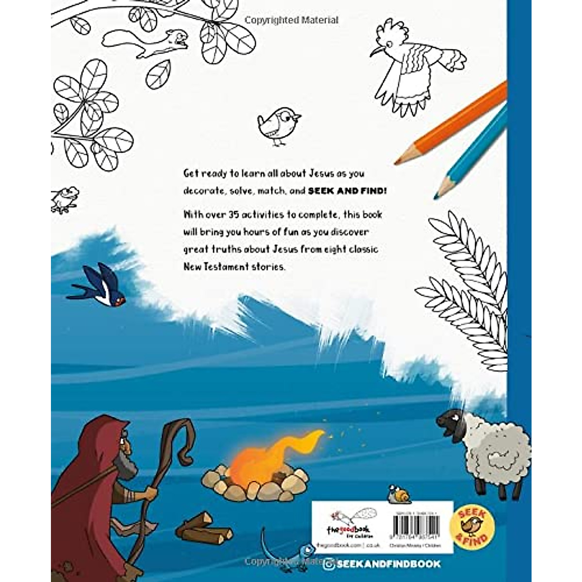 Seek and Find: New Testament Activity Book: Learn All About Jesus! (Christian Coloring and activity book to gift kids ages 4-8)