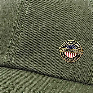 United States Vietnam Era Veteran Circle Lapel Pin with American Flag Graphic