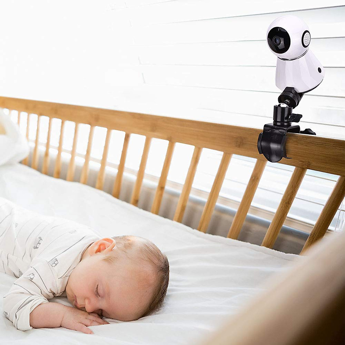 Baby Monitor Mount Bracket, Adjustable 360 Degrees Flexible Yet Sturdy Portable Baby Monitor Camera Mount Bracket