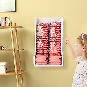 LyunZiS Acrylic Wall Toy Dispenser - Wall Toy Organizer Storage Box Holder for Kids Playroom - Cars, Blocks, Snacks, Balls