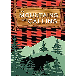 The Mountains Are Calling Summer Garden Flag Bear 12.5" x 18" Briarwood Lane