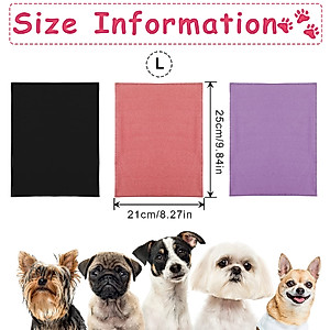 Sadnyy 3 Pcs Dog Ear Muffs Noise Protection Covers Hearing Wrap Earmuff Winter Scarf (Black, Pink, Purple,Small)