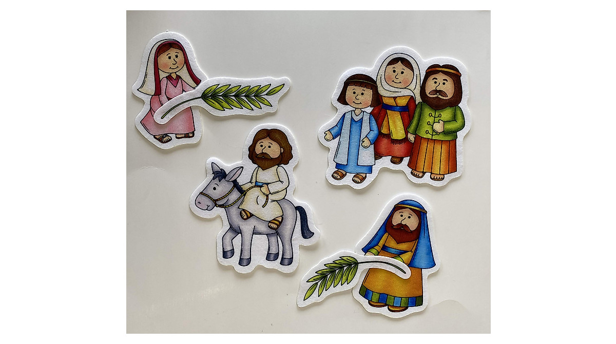 Easter Deluxe Felt Set: 37 Pieces for Bible Stories