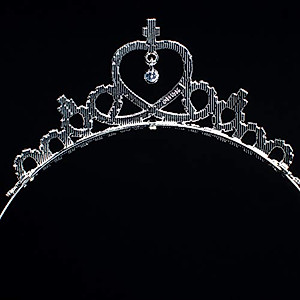 Girls Princess Crystal Tiara Crown For Birthday Party(Style1)