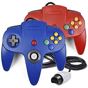 iNNEXT 2 Pack N64 Controller, Classic Wired N64 64-bit Gamepad Joystick for Ultra 64 Video Game Console