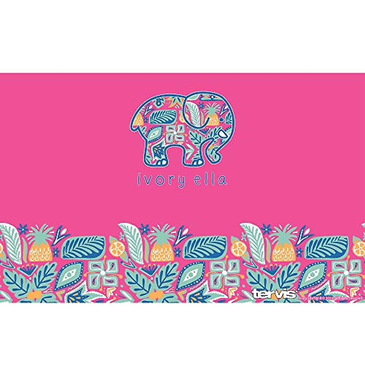 Tervis Triple Walled Ivory Ella Insulated Tumbler Cup Keeps Drinks Cold & Hot, 20oz - Stainless Steel, Tiki Tiki