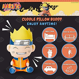 Collectibles Naruto Anime Ninja Kids Bedding Super Soft Plush Cuddle Pillow Buddy, One Size, (Officially Licensed Product)