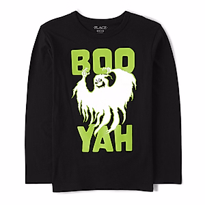 The Children's Place,Long Sleeve Halloween Graphic T-Shirt,Medium (7/8)