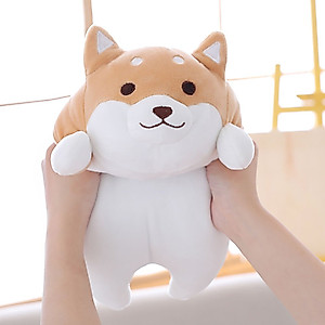 MISS TUTU Shiba Inu Dog Super Soft Plush Throw Pillow Lifelike Animal Pillows Plush Toy