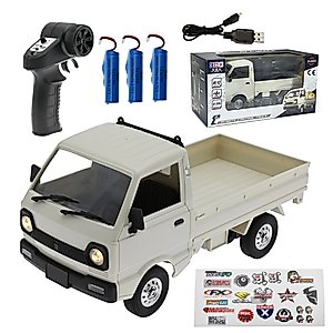 KAROYD RC Mini-Truck, D12mini 1/16 2.4Ghz RC Car Truck - White