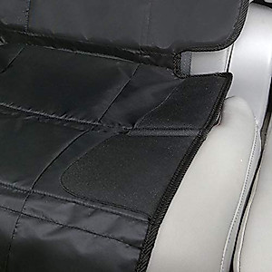 Travel Bug Baby & Toddler High Back Seat Protector, Universal Fit, for Rear and Forward Facing Baby Car Seats- Black (2-Pack)