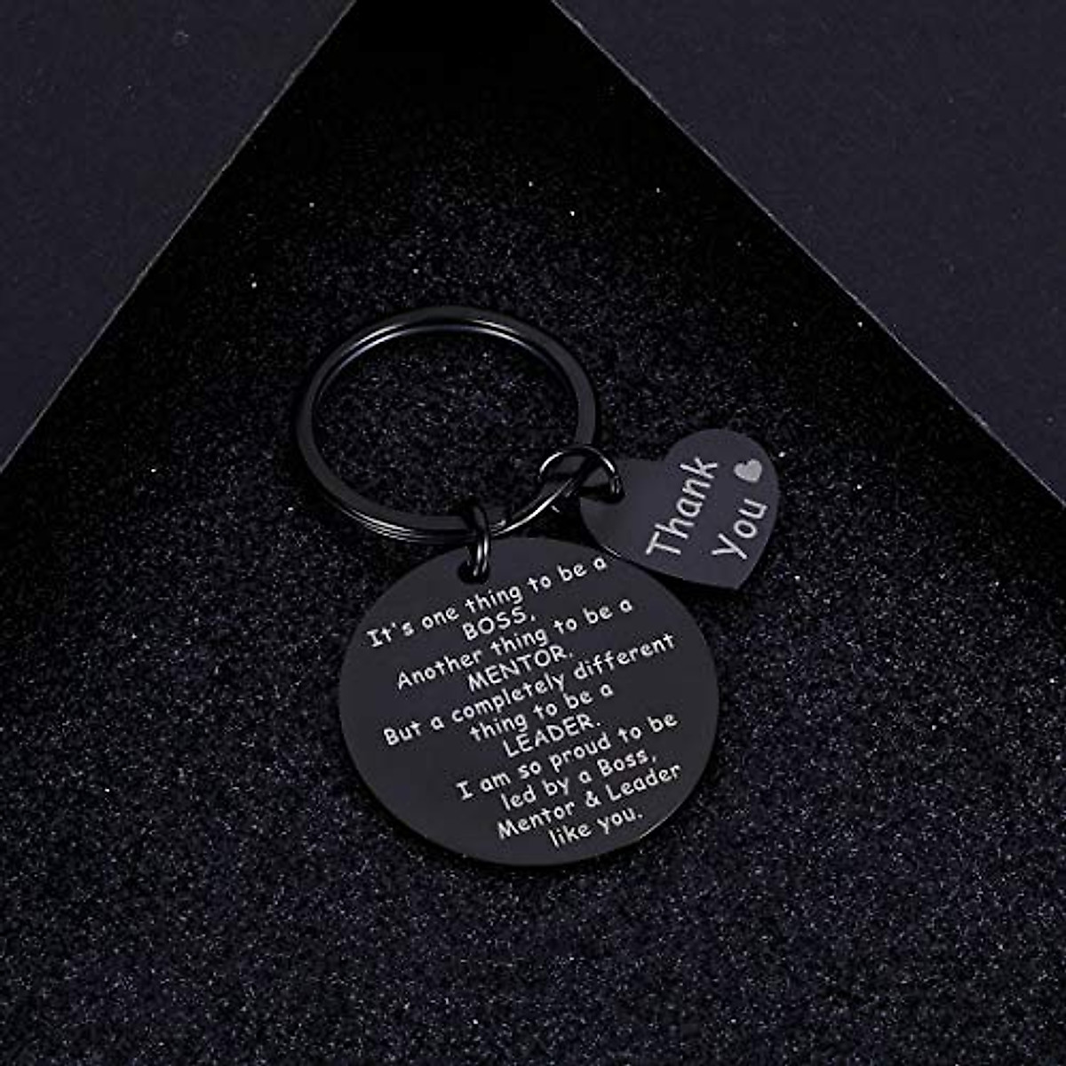 Boss Coworker Leaving Going Away Keychain Gifts for Men Women Leader Mentor Colleague Goodbye Farewell Appreciation Thank You Retirement Gifts for Him Her Team Friends Birthday Christmas Key Chain