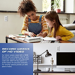 Minigadgets BB4KWiFiReceptacle Hidden 4K Camera Receptacle for Home or Office Security