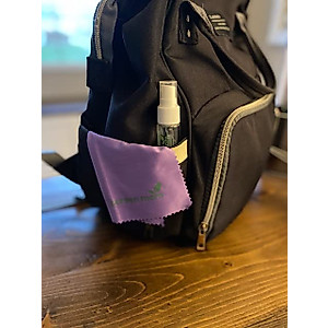 Screen Mom 1oz Screen Cleaner Spray 3 Pack - for Laptop, Computer Monitor, Phone Cleaner, iPad, Eyeglass, LED, LCD, TV - Includes 3 1oz Spray and 3 Purple Cleaning Cloths