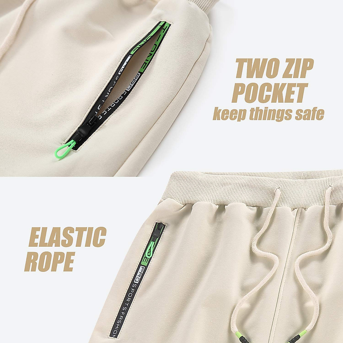 YTD Men's Shorts Casual Classic Fit Drawstring Summer Beach Shorts with Elastic Waist and Pockets 3XL Army Green