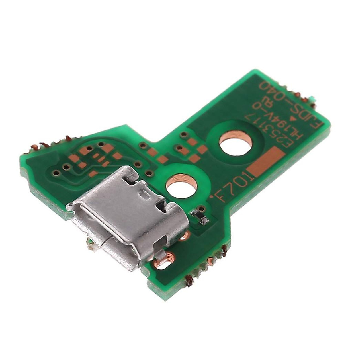 MMOBIEL Charging USB Port Replacement compatible with PlayStation PS4 Controller Dualshock 4 Model: JDS-040 12 Pin Flex Cable Incl. (+) Screwdriver