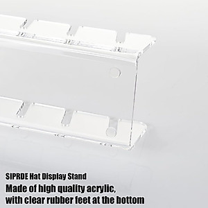 Covilim Baseball hat storage organizer: 2-pack acrylic hat stand for baseball caps, Golf Cap, Trucker Hat - No Install needed (White)