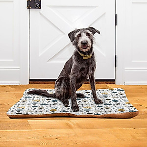Coikll Cartoon Transport Print Pet Bed Pad Soft Dog Bed Mat with Anti-Slip Bottom, Machine Washable Crate Pad Mattress for Dog Sleeping- 36 * 24inches