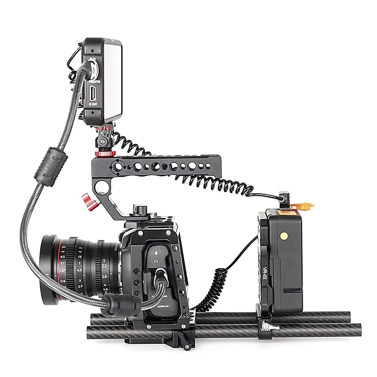 ZGCINE VR-01 VR-02 VR-03 V Mount Battery Plate W/Rod Clamp Standard V Lock Battery Plate Adapter with Automatic Lock Protection VR-03