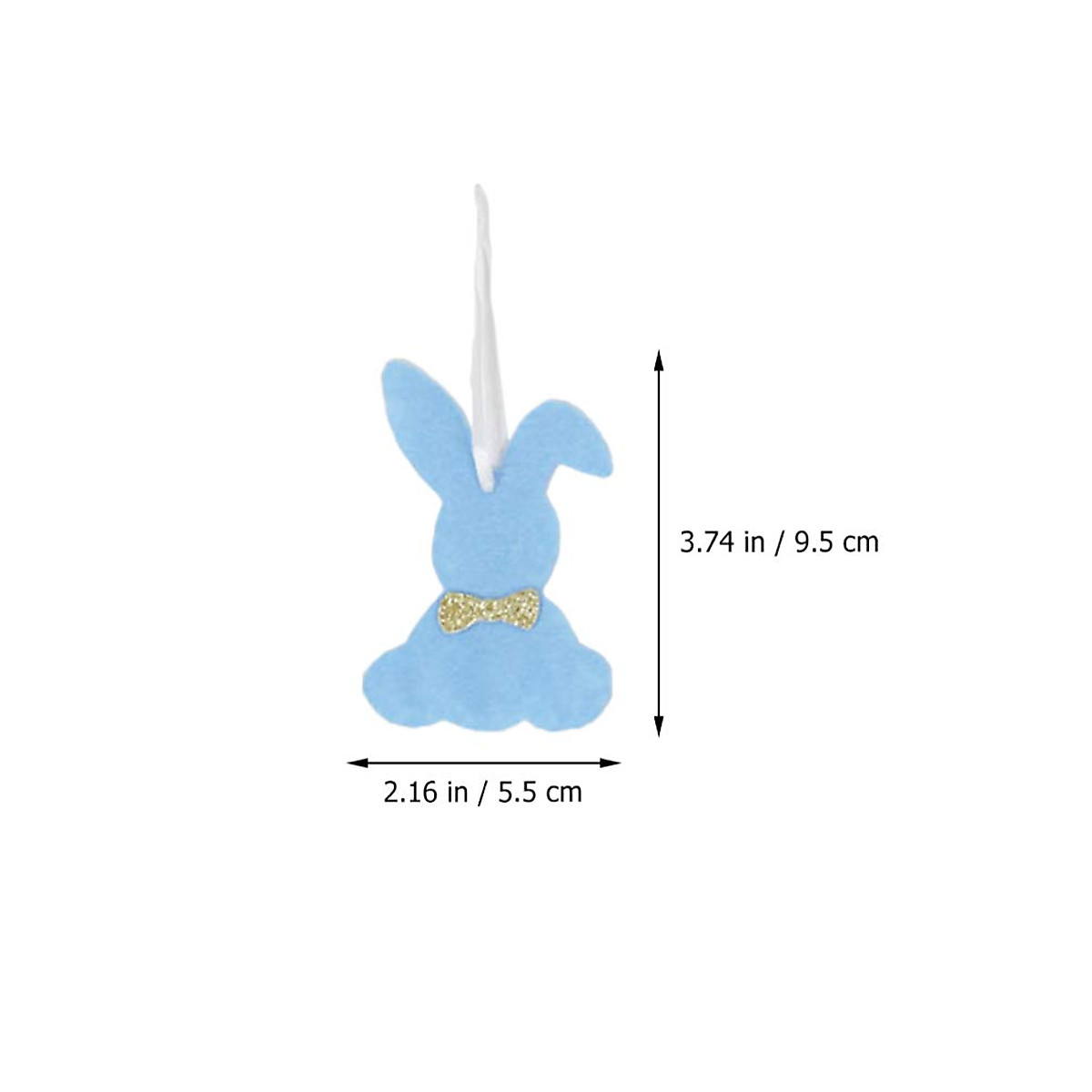 VALICLUD 10pcs Easter Rabbit Ornament Hanging Bunny Ornaments Felt Bunny Rabbit Easter Tree Decorations for Home Garden Layout Easter Party Supplies